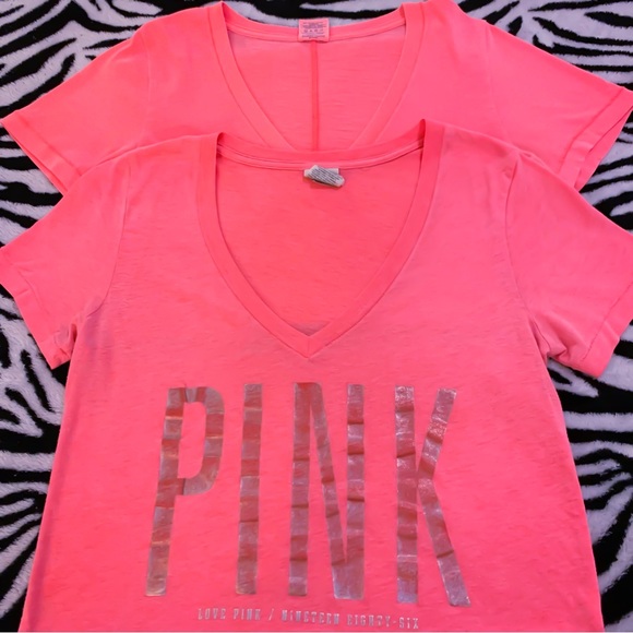PINK Victoria's Secret | Tops | Lot Of 2 Victorias Secret Vs Pink ...